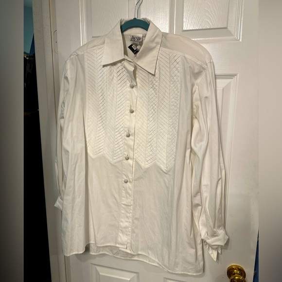 Jacque & Koko | Tops | Nwt Jacque Koko 416 Vintage Ivory Cotton ...